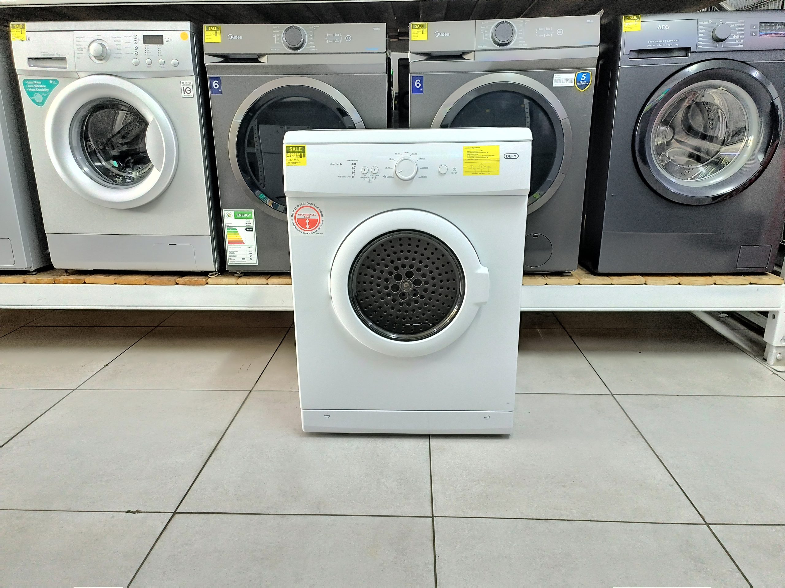 5KG DEFY DTD258 TUMBLE DRYER – WHITE – Appliance & Furniture King