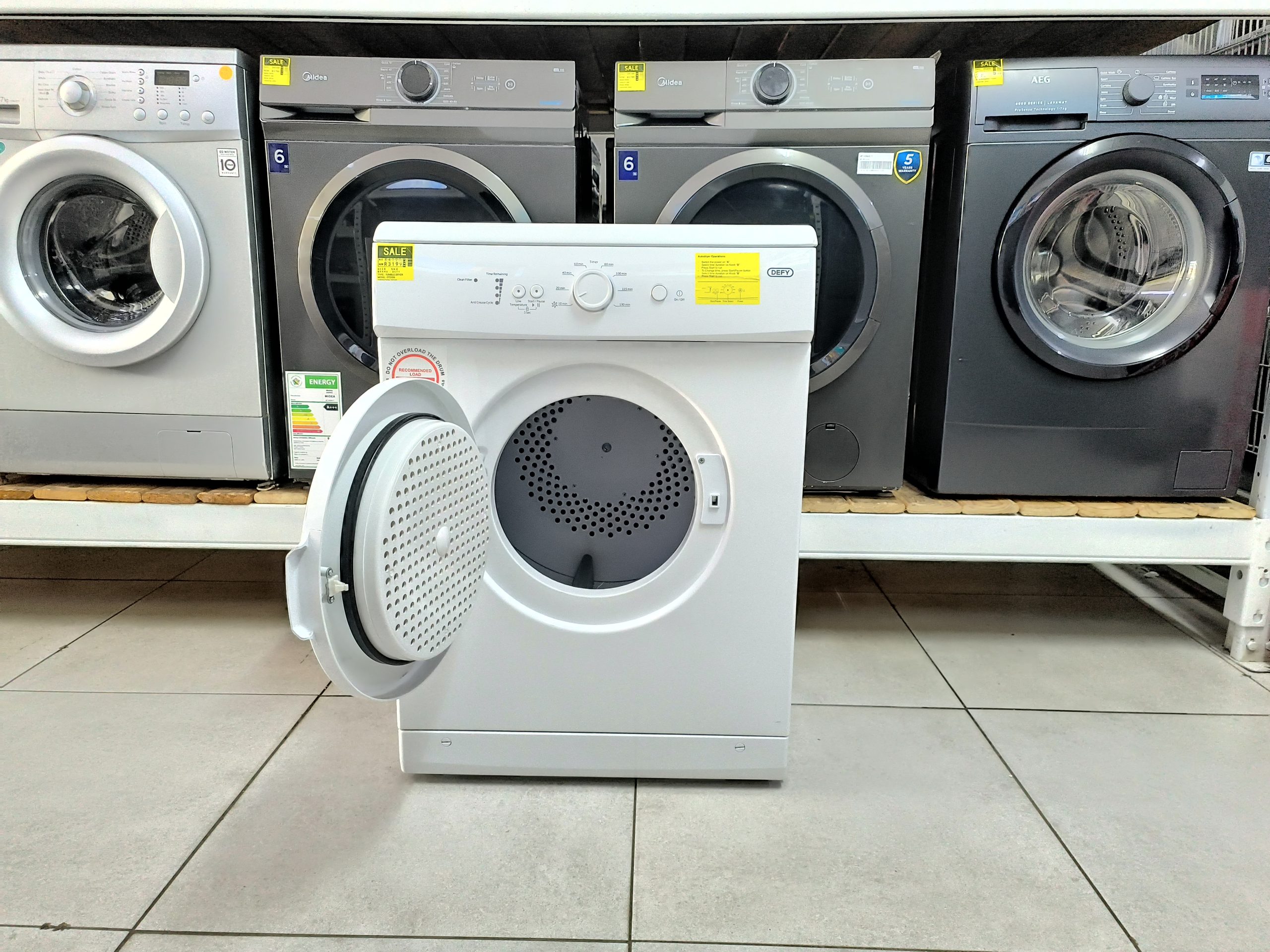 5KG DEFY DTD258 TUMBLE DRYER – WHITE – Appliance & Furniture King