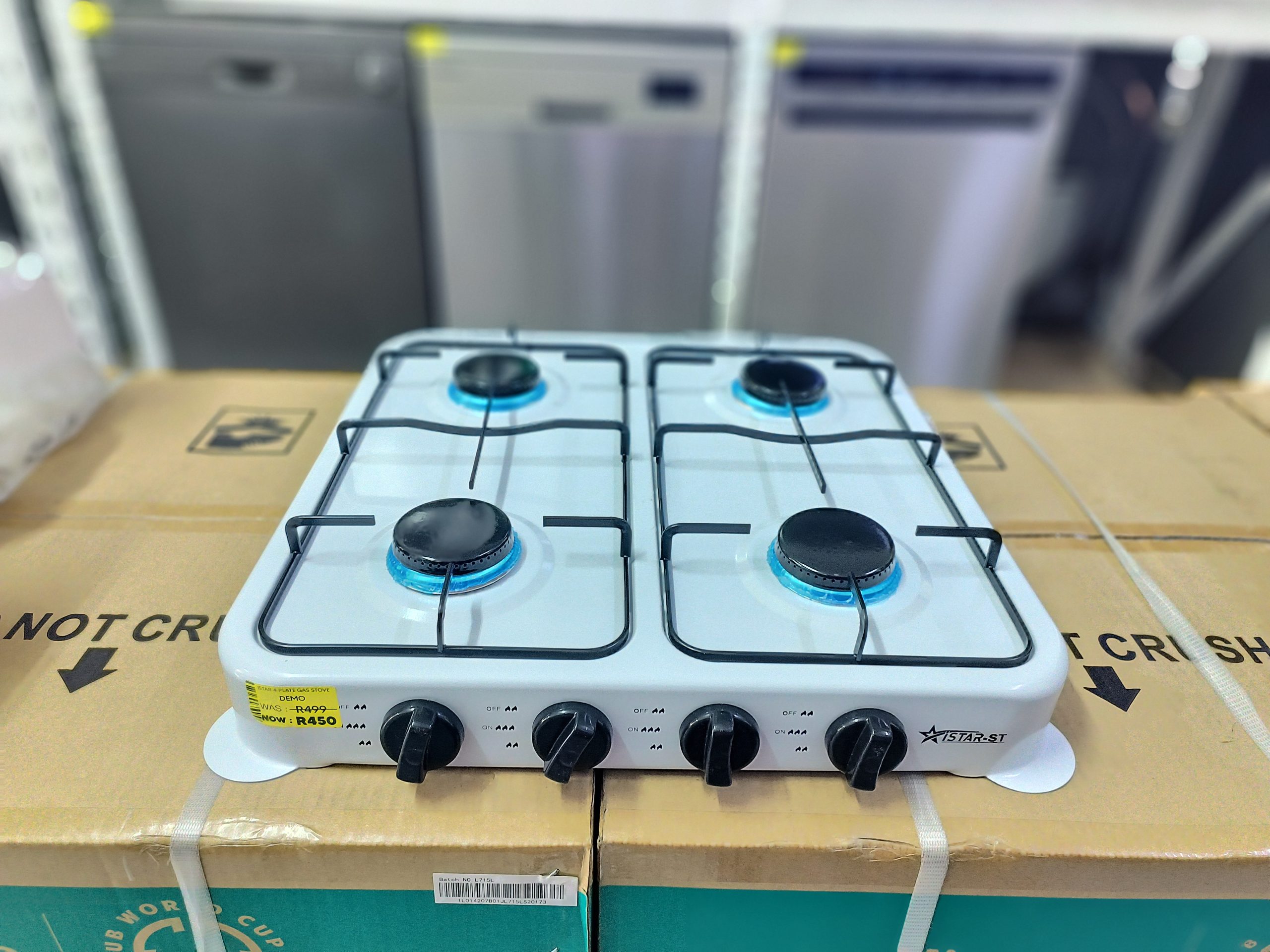 ISTAR 4 PLATE GAS STOVE MODEL 2877 – Appliance & Furniture King